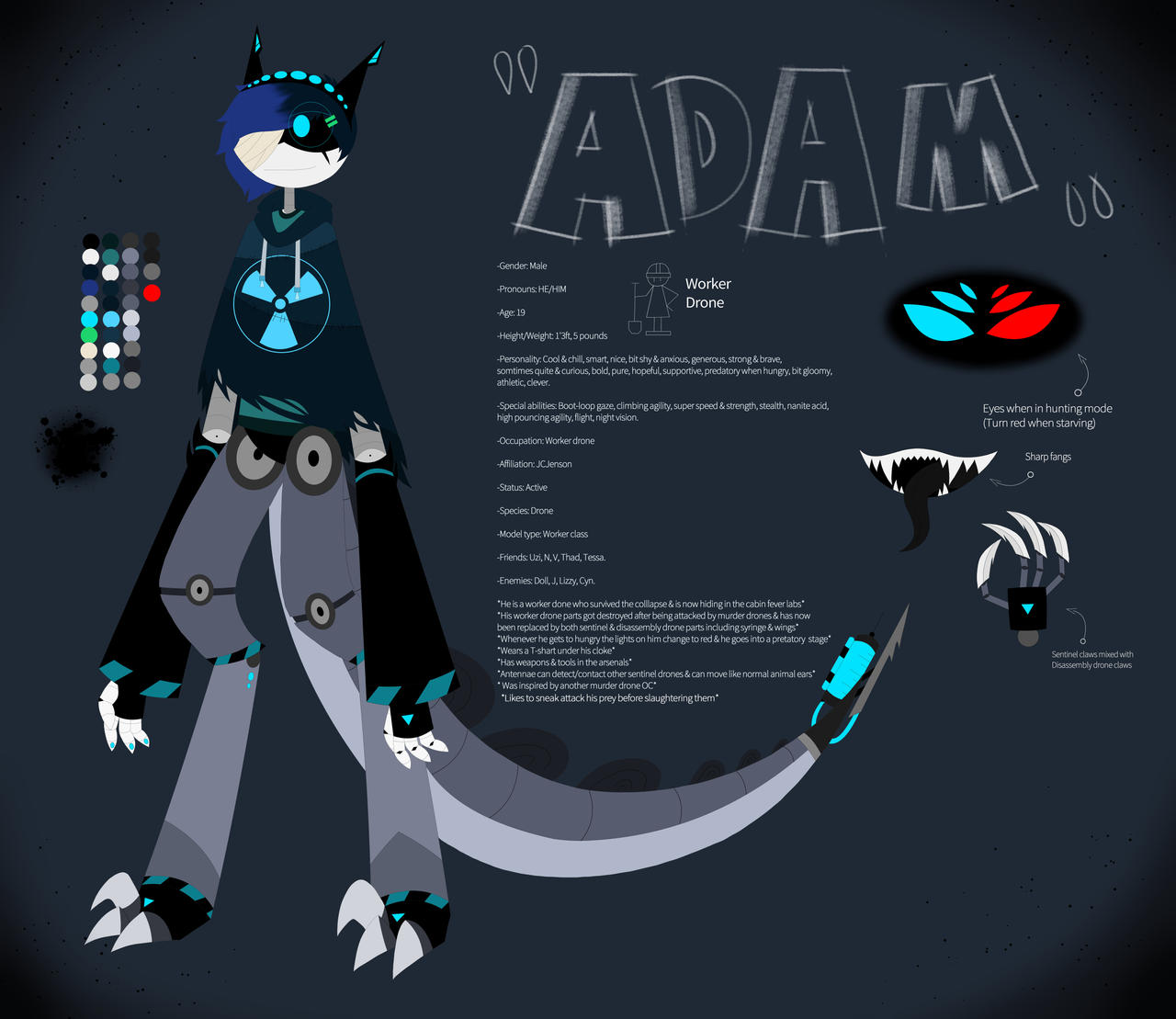 Adam (New Worker drone OC) by KuwoShiZilla on DeviantArt Adam (New Worker drone OC) by KuwoShiZilla on DeviantArt