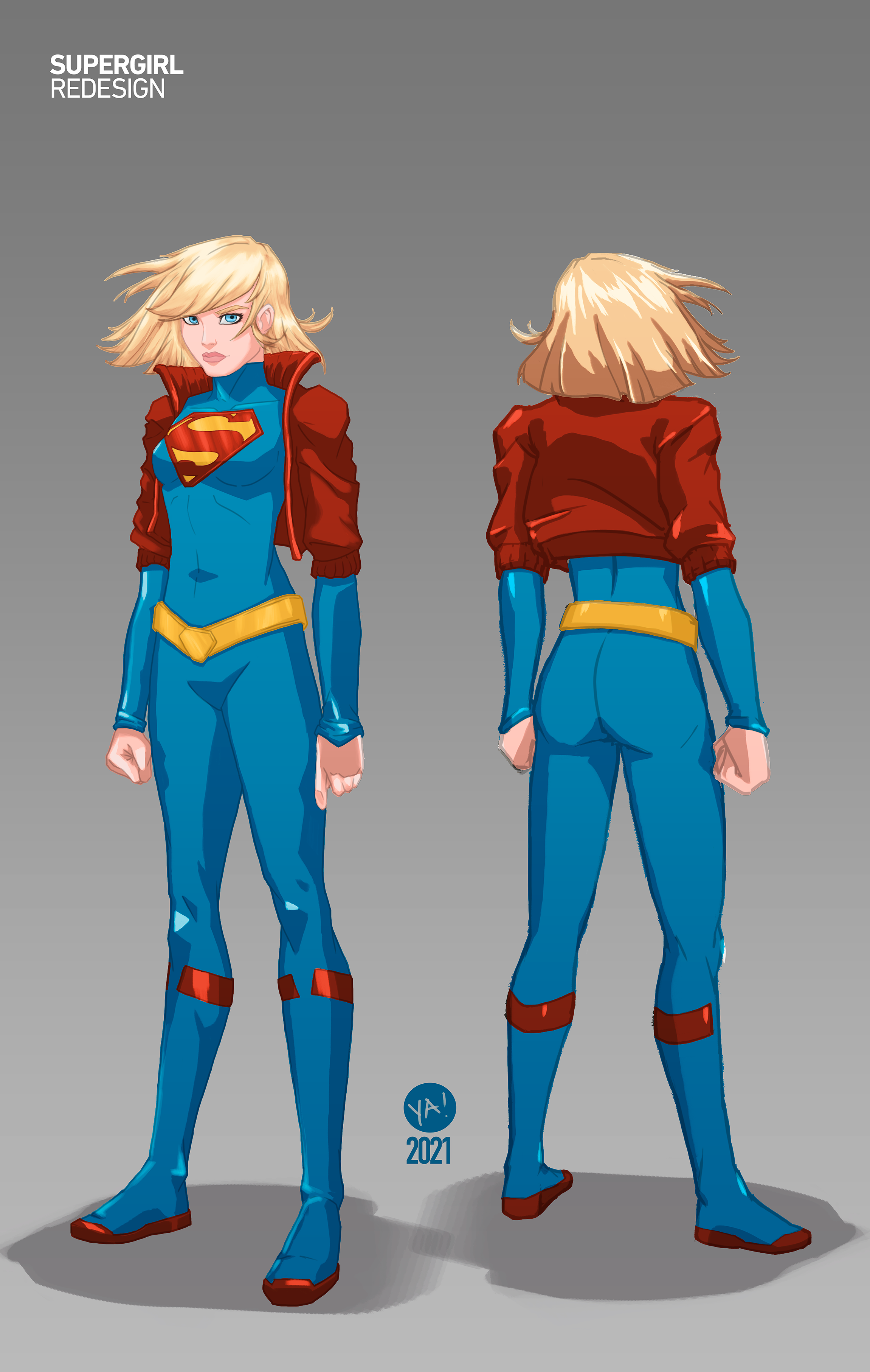 Supergirl Redesign By Yca Ca On Deviantart