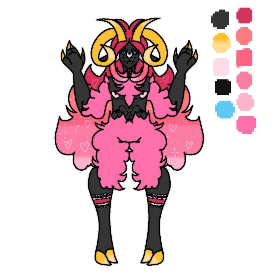 Lovecore Sheep Demon Adopt Open 101000 Points By Gothlovecore On Deviantart