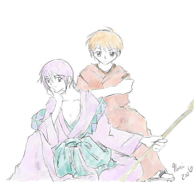 Yuki and Kyo - completed by setylspan on DeviantArt