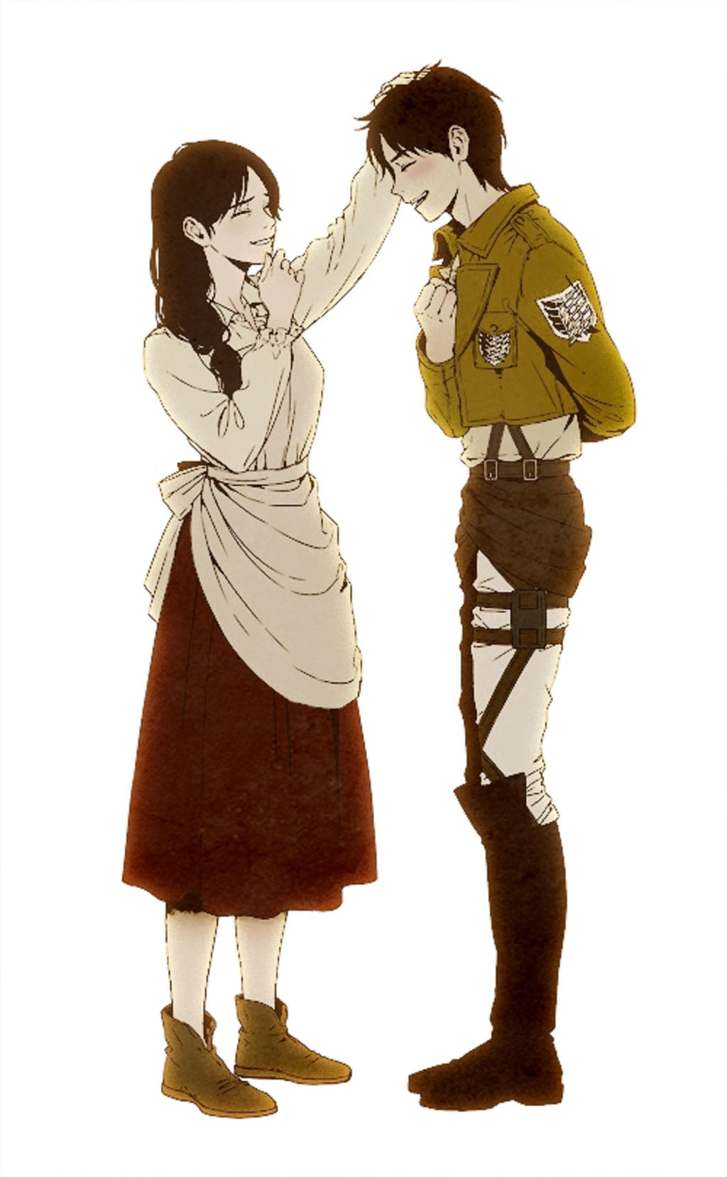 Eren And Carla Yeager By Chaosemperor971 On Deviantart