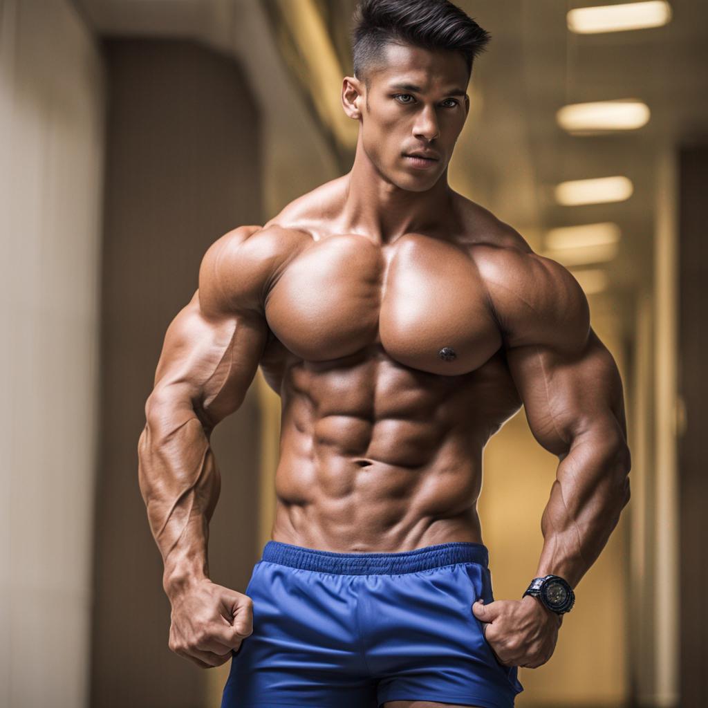 Tanned Muscled Pecs Biceps Thighs By Gymblade On Deviantart