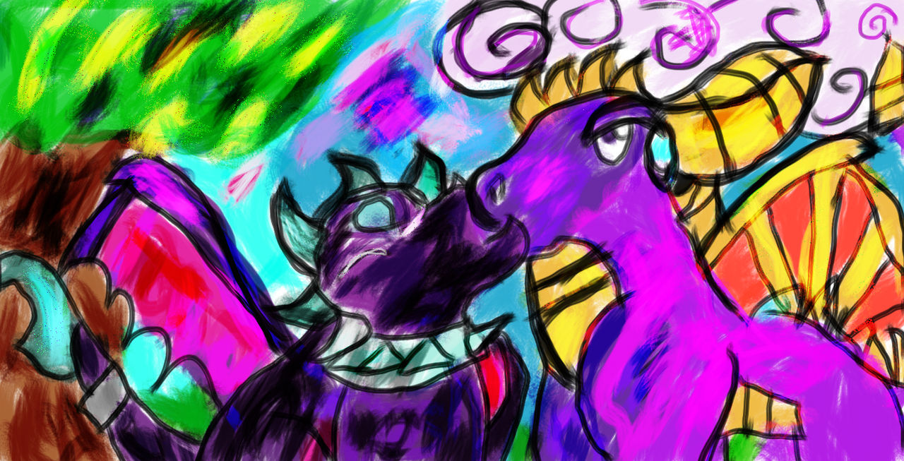 Spyro And Cynder Kiss By Sokai1 On Deviantart