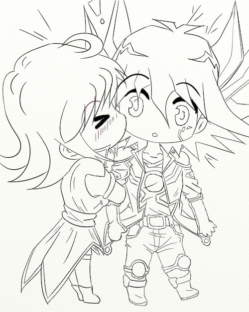 Keithaxyusei Chibi Animated Lineart By Beckyvida On Deviantart