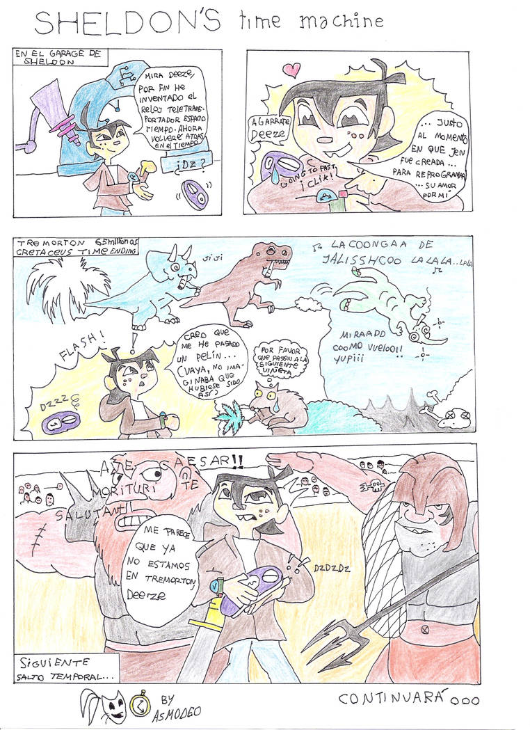 Sheldon time machine by AsmodeodeSinan on DeviantArt