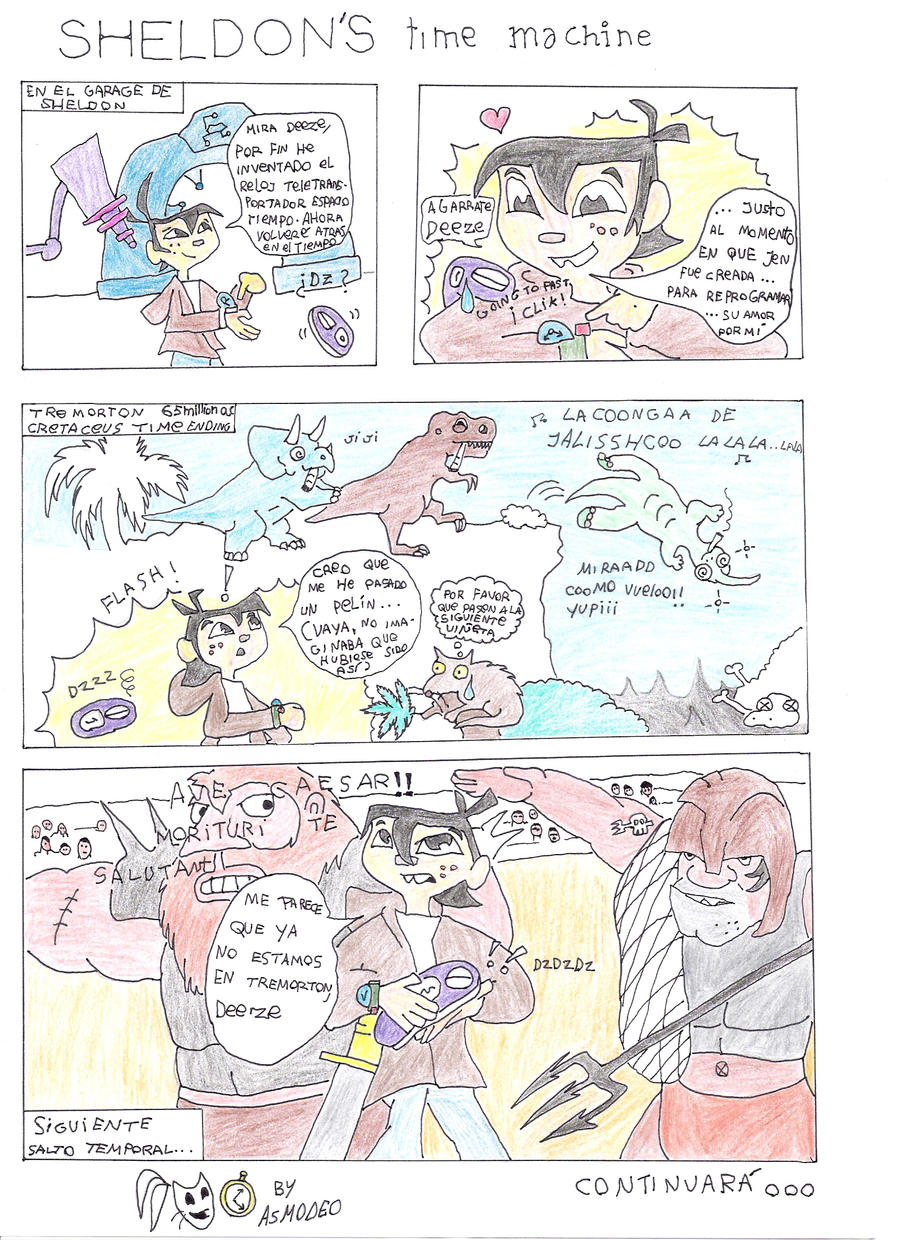 Sheldon time machine by AsmodeodeSinan on DeviantArt