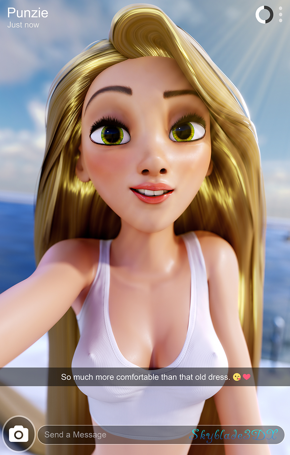 Rapunzel Sexy And Cute Pinup 4 By Skyblade3d On Deviantart