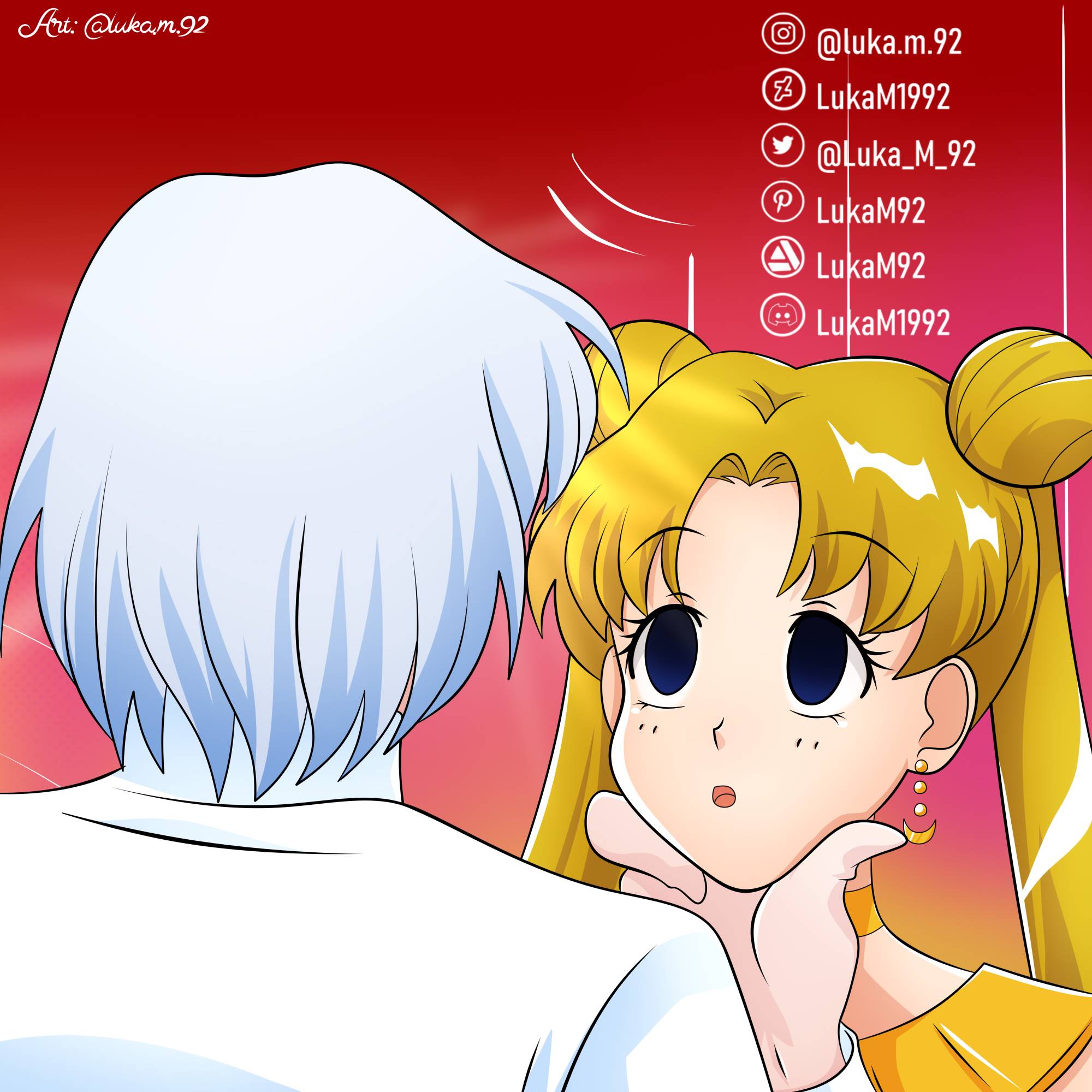 Prince Diamond And Sailor Moon Commission By Lukam1992 On Deviantart