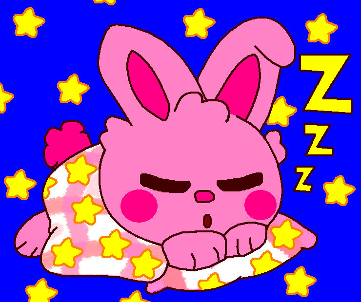 Bunny Kirby Sleeping By Cuddlesnam On Deviantart