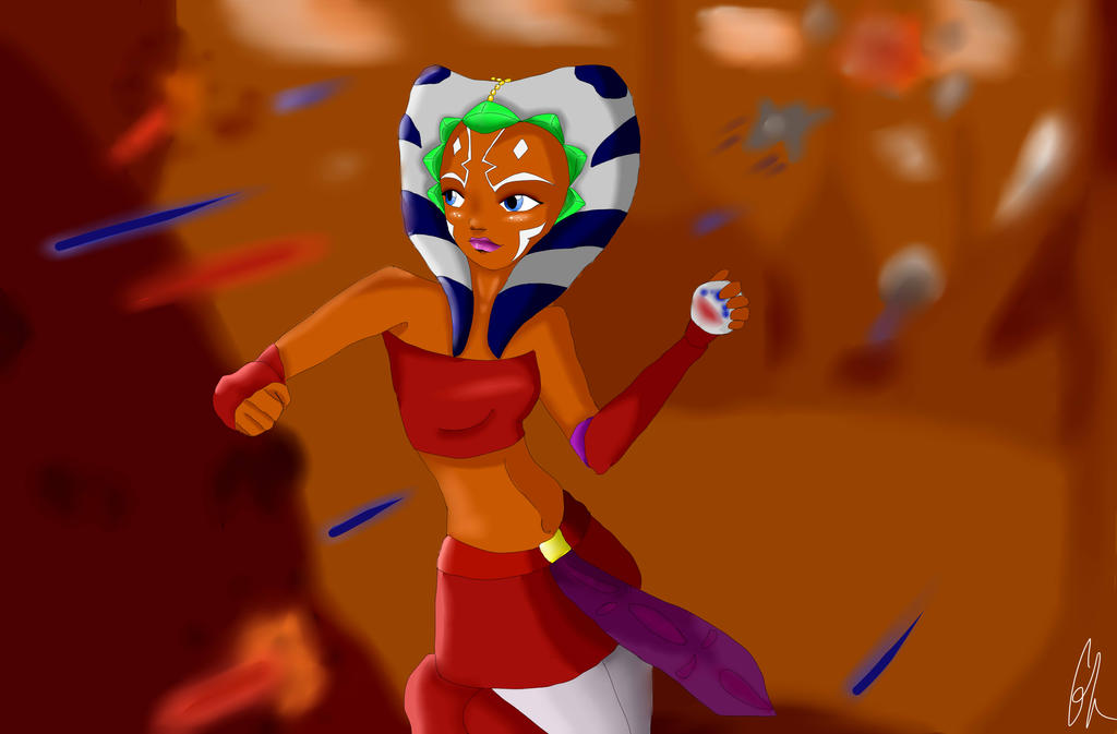 Ahsoka Tanobattle By Chyche On Deviantart