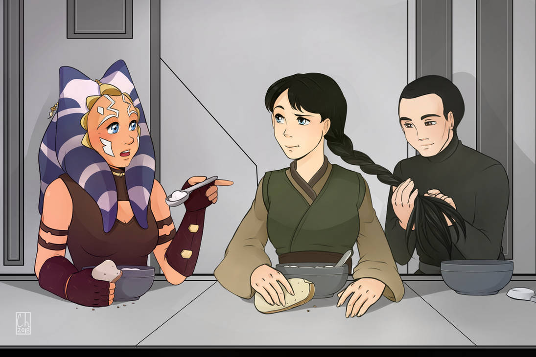 Commission Ahsokaclone And Jedi By Chyche On Deviantart