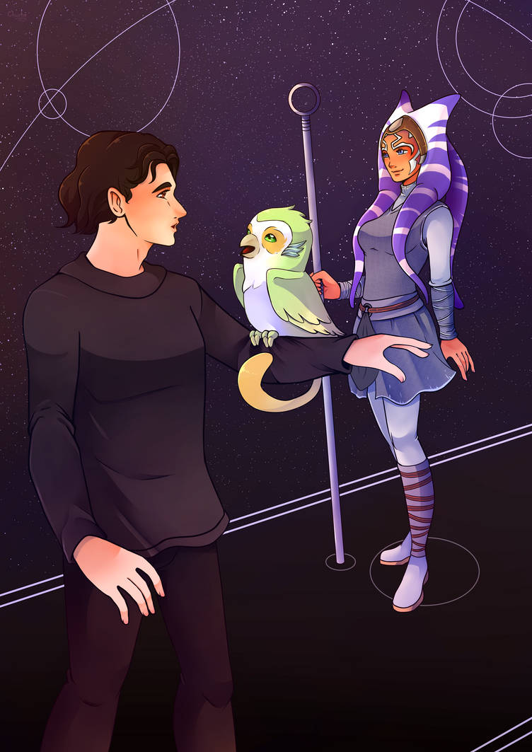 Togruta Ahsoka Tano And Ben Solo By Chyche On Deviantart