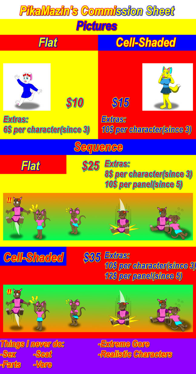 Pikamazin Commission Sheet By Pikamazin On Deviantart