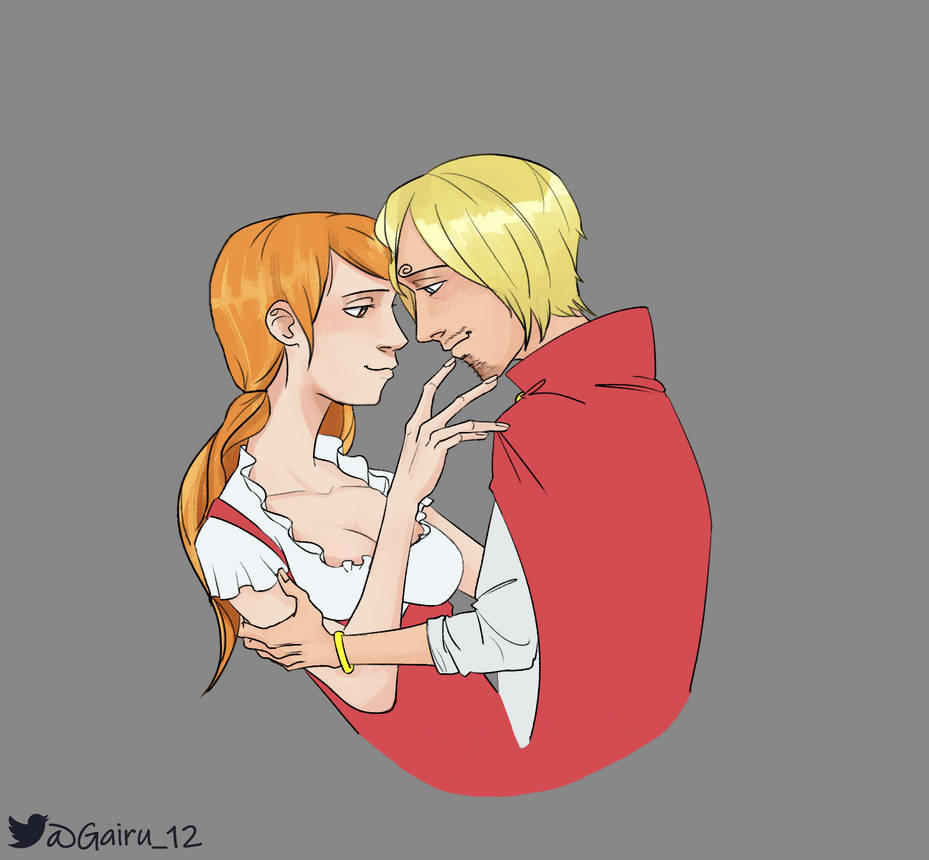 Sanji X Nami Commission By Tropictom On Deviantart