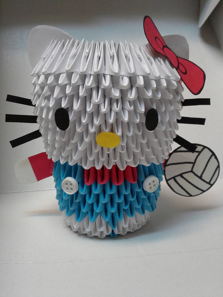 Hello Kitty 3 D Origami By Pandanpandan On Deviantart