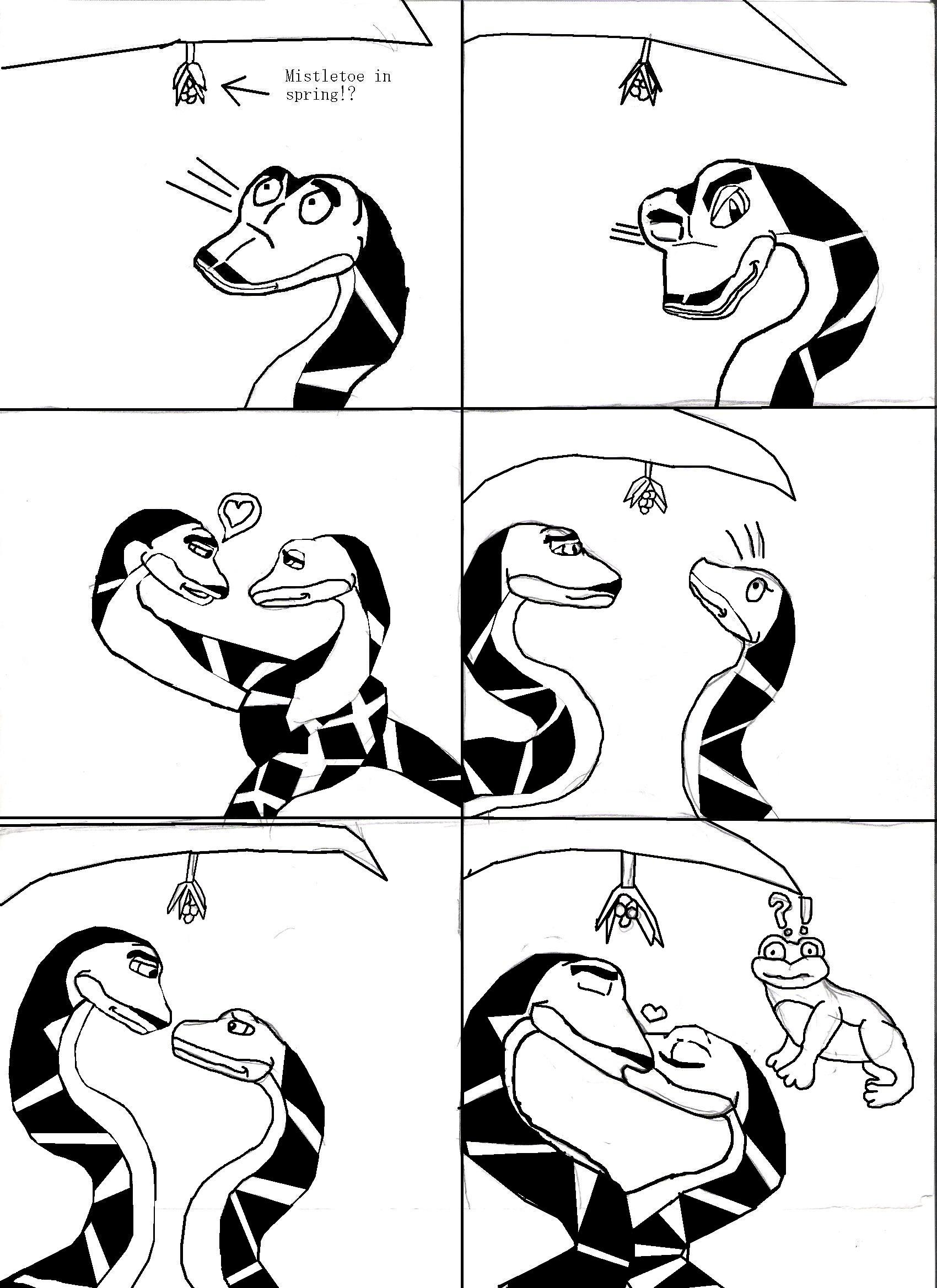 Mistletoe comic by Bat-Snake on DeviantArt
