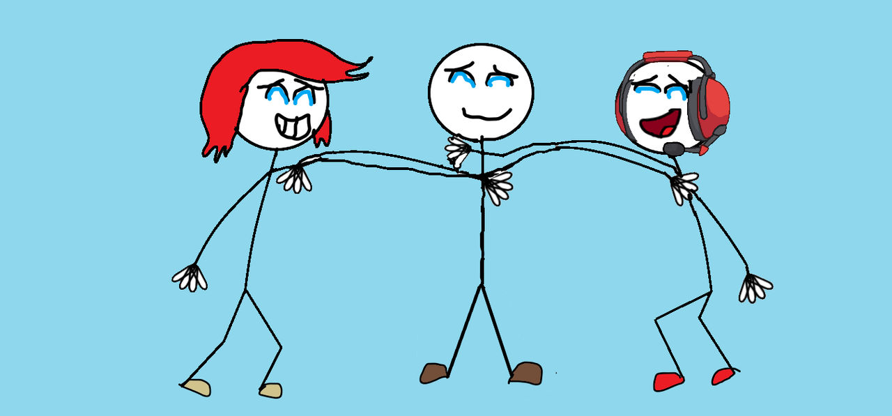 Team Triple Threat Hugging By Dario010807 On Deviantart