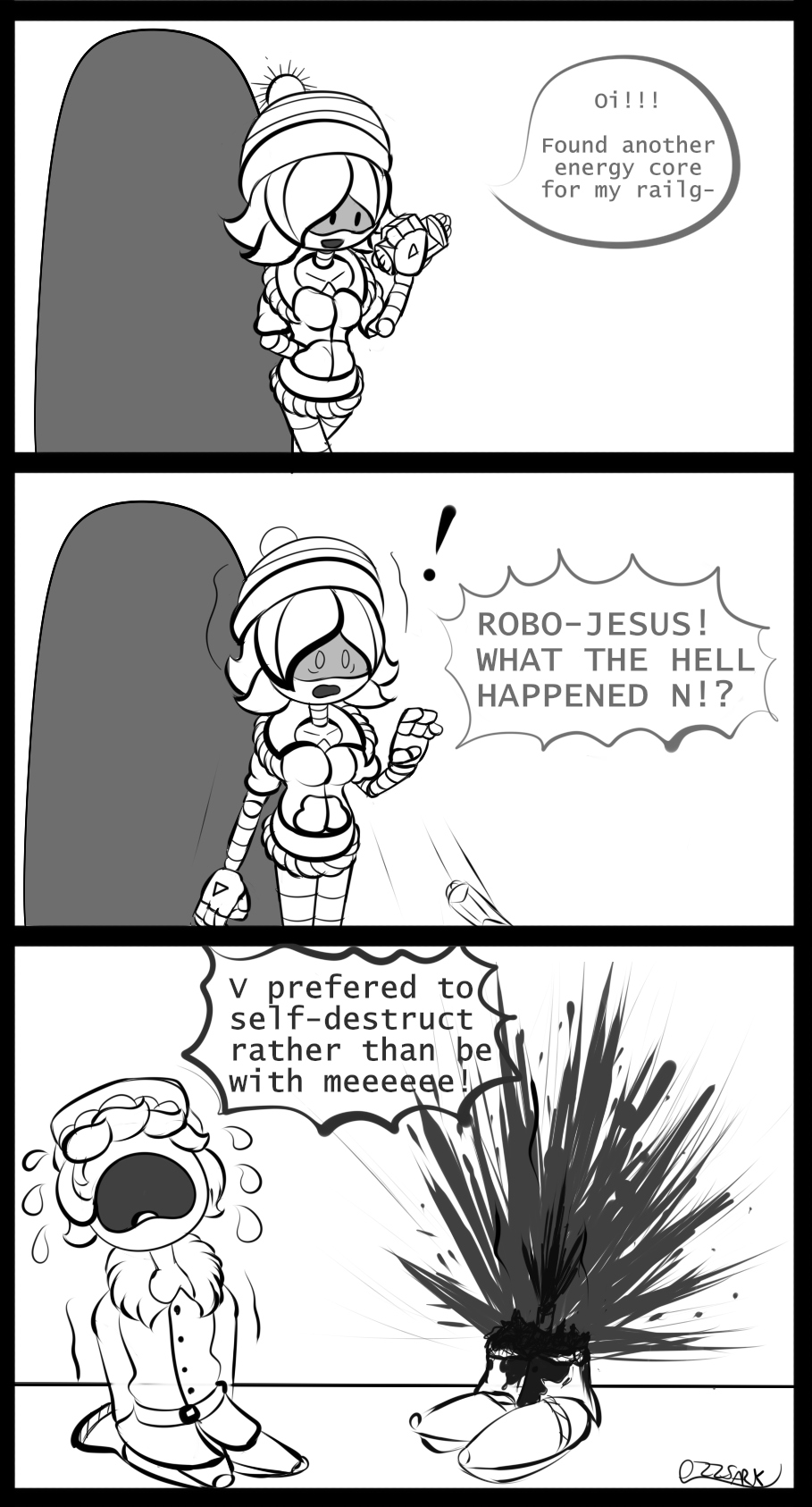Murder Drones Comic Ft Uzi N And V By Zzsark On Deviantart