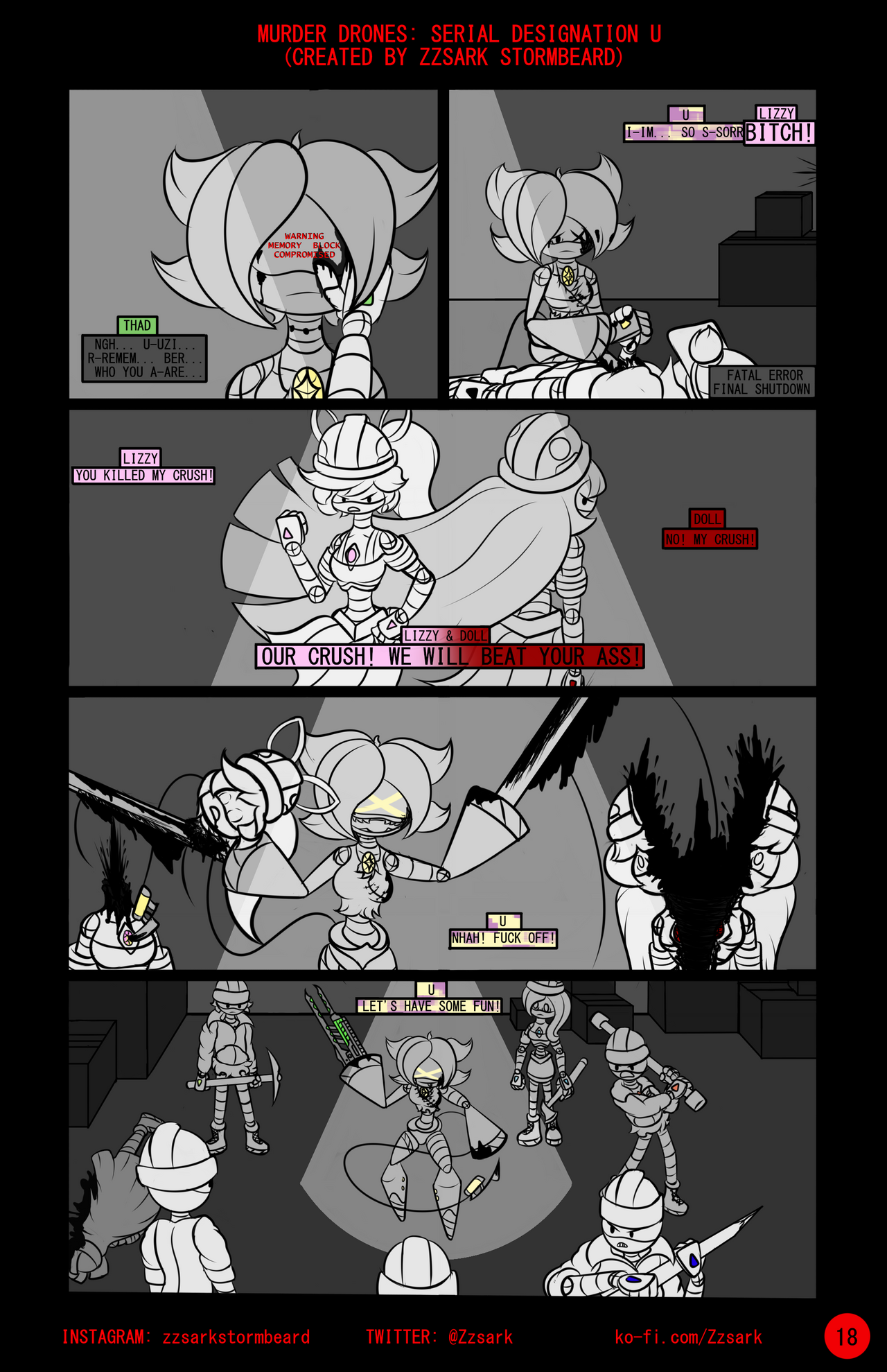 Murder Drones Serial Designation U Comic 18 By Zzsark On Deviantart