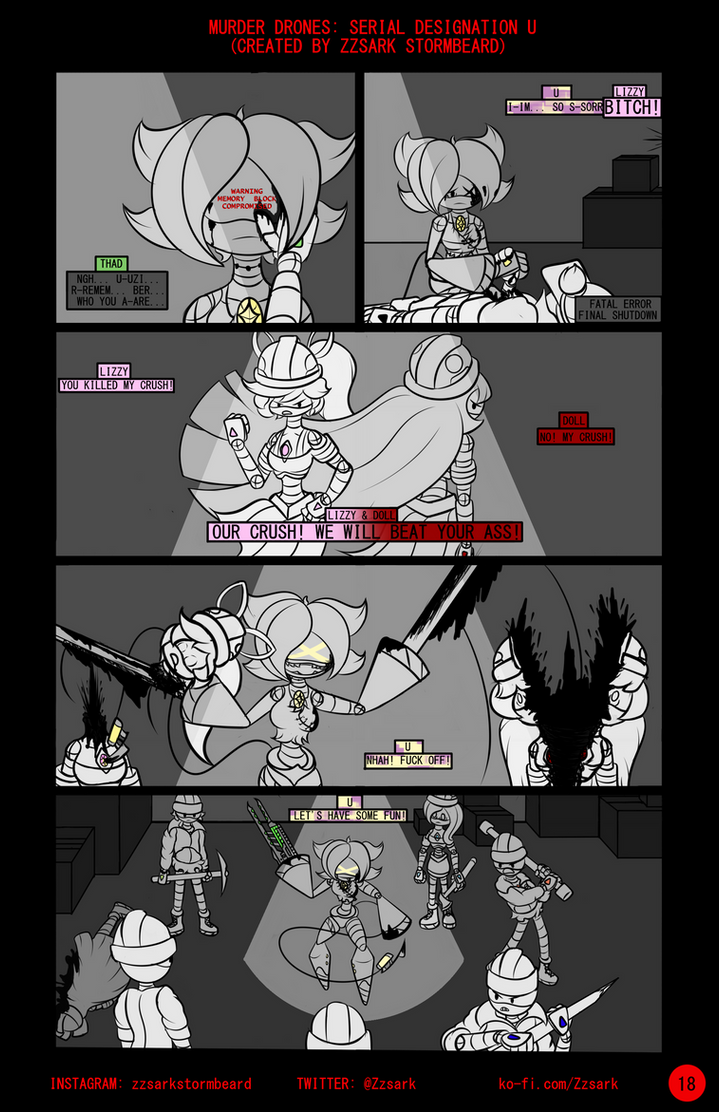 Murder Drones Serial Designation U Comic 18 By Zzsark On Deviantart