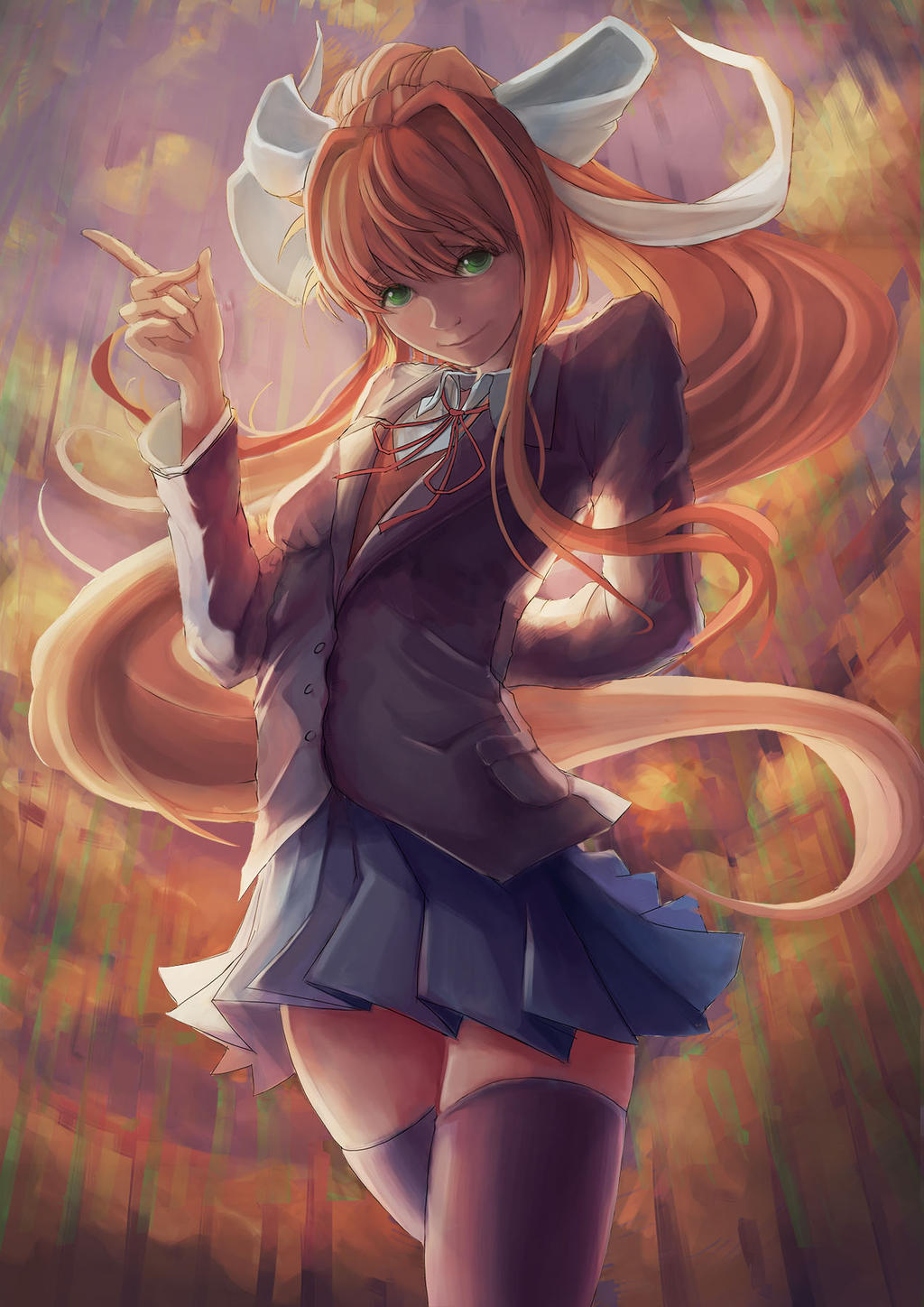 Monika Ddlc By Ikhc On Deviantart