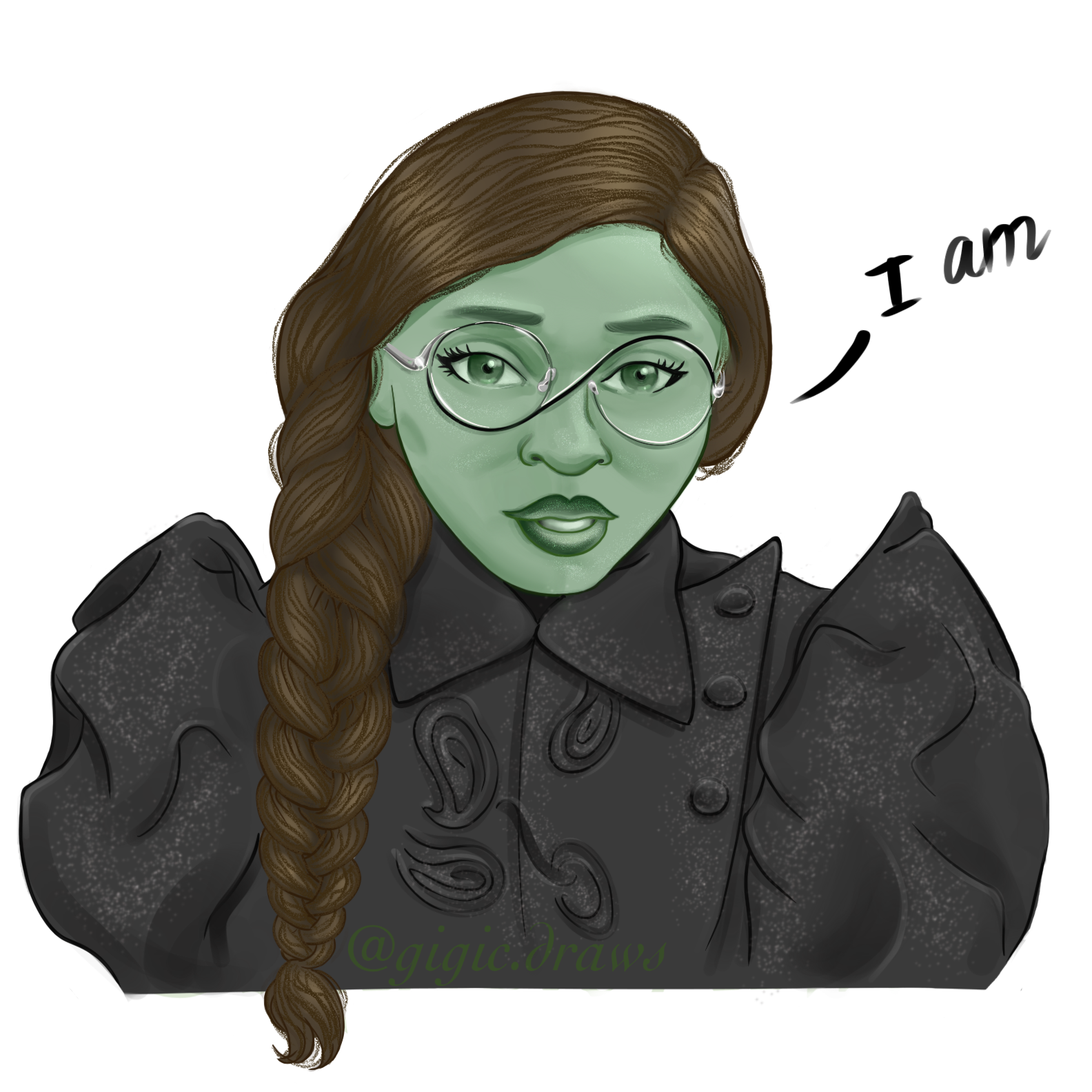 I Am Elphaba Fanart By Gigicdraws On Deviantart