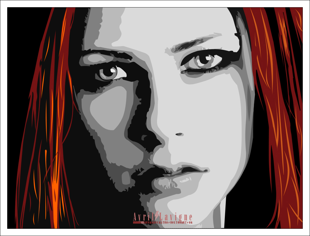 Avril Lavigne Vector by majin-gamerush on DeviantArt