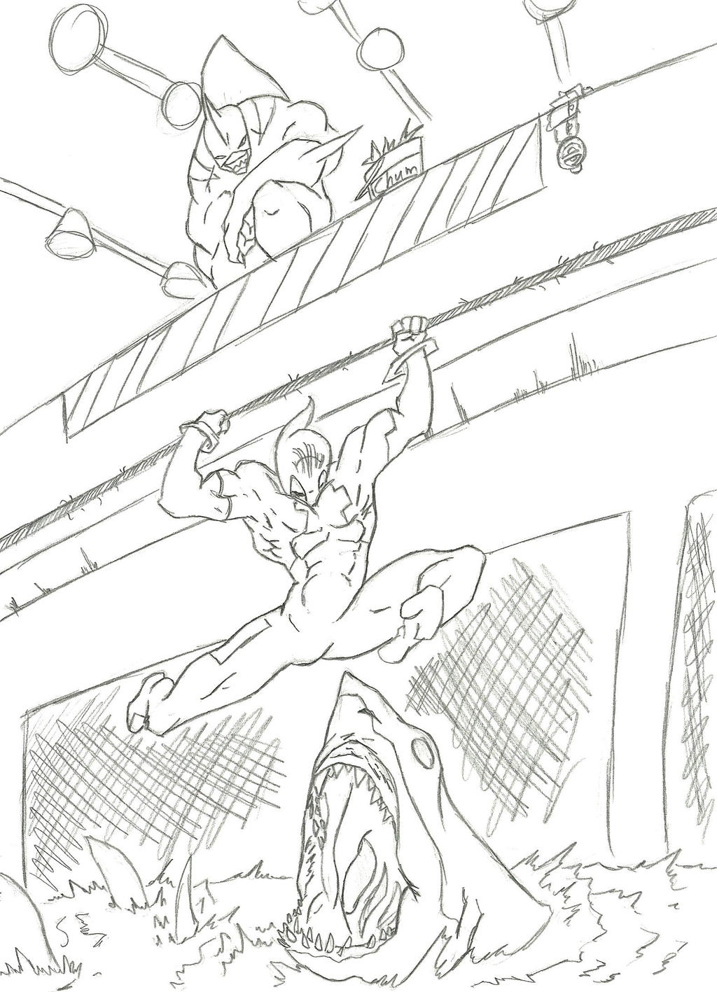 Deadpool Vs Tigershark By Sirska On Deviantart