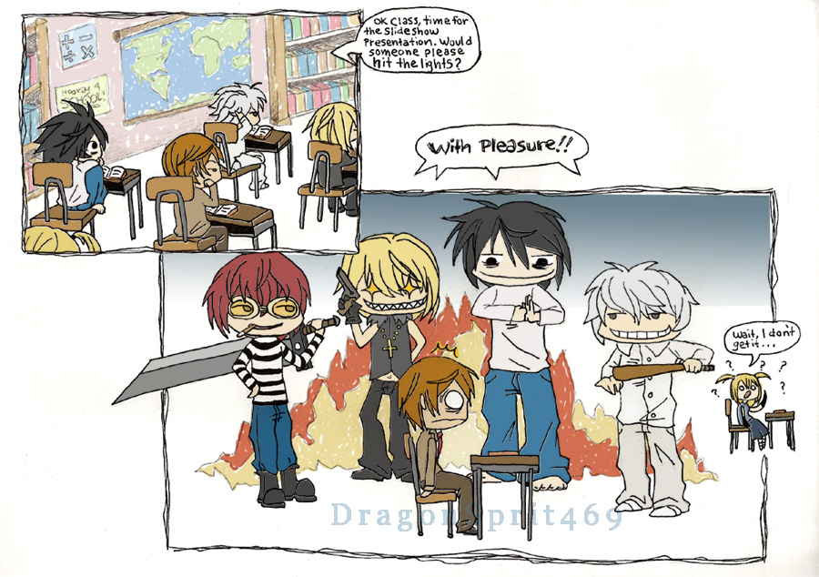 Death Note... High School? by DragonSpirit469 on DeviantArt