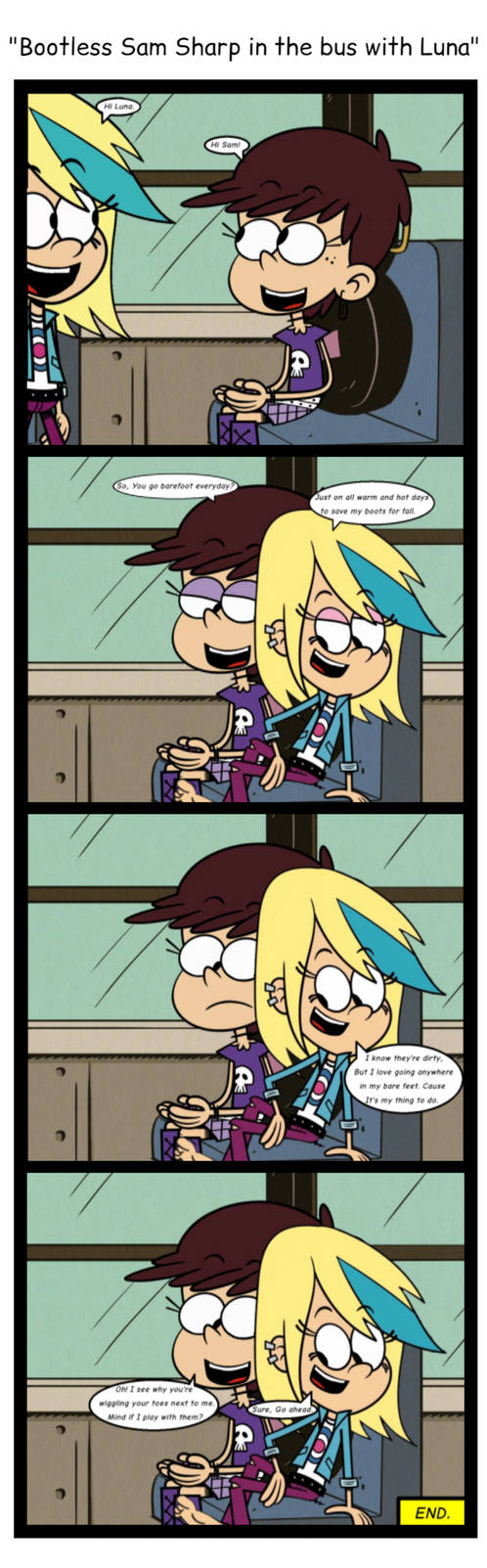 Bootless Sam Sharp In The Bus With Luna By Stevenuniverserules On
