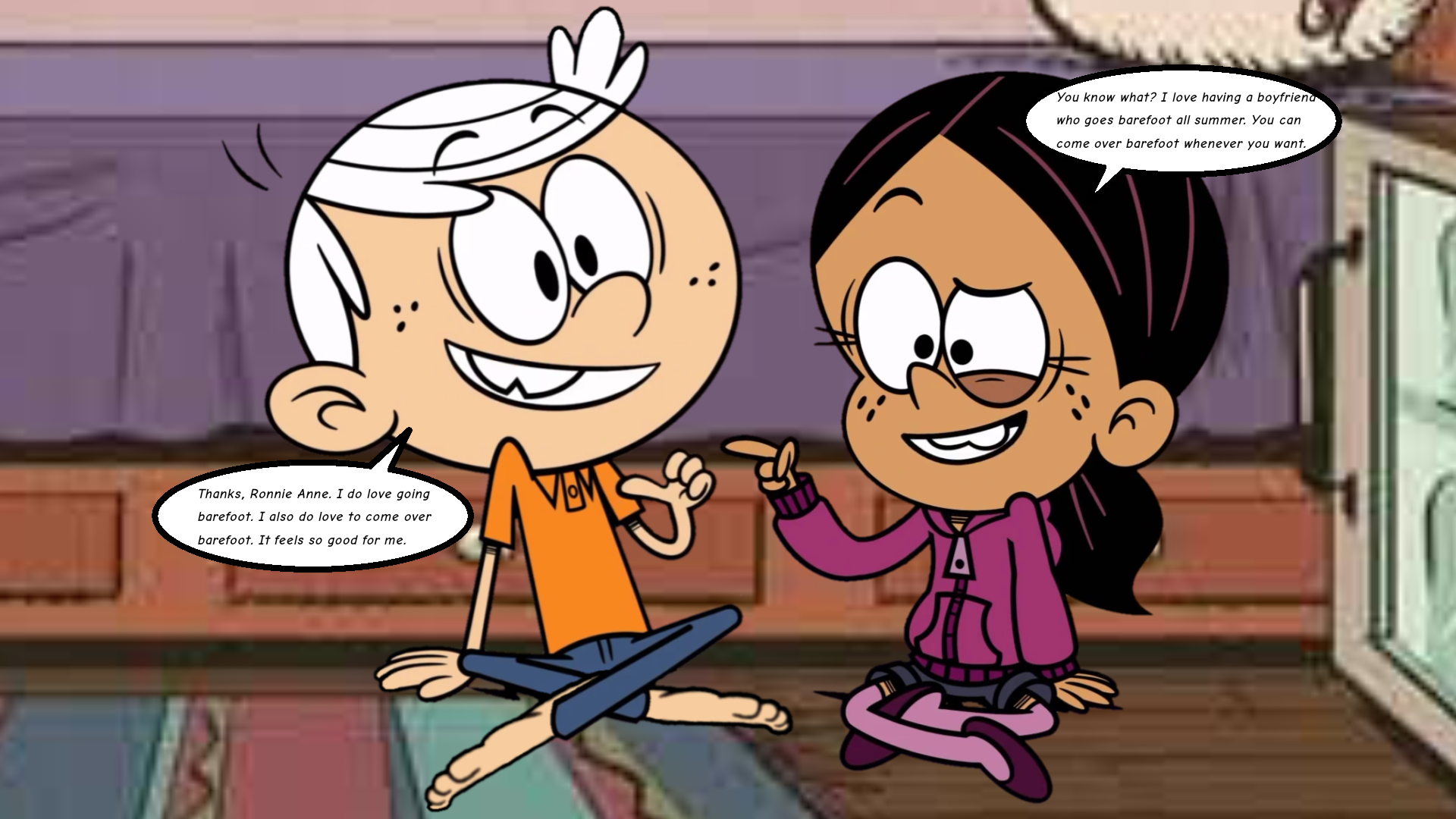 Lincoln And Ronnie Anne In Ronnie Annes Bedroom By Stevenuniverserules On Deviantart
