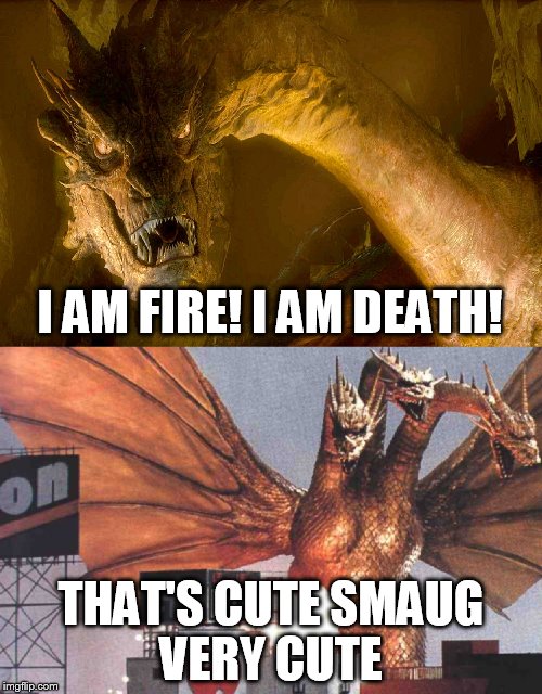 Smaug Vs King Ghidorah By Japanesegodzilla On Deviantart