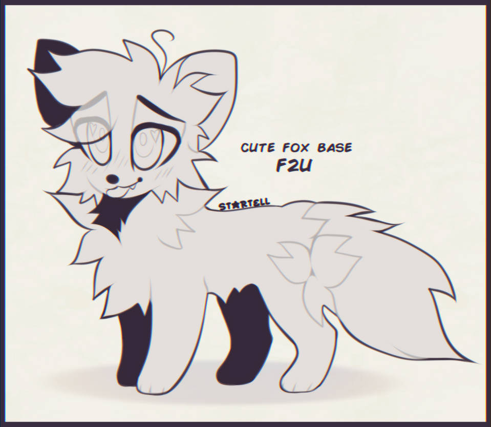 Chibi Fox Base F2u By Startell On Deviantart