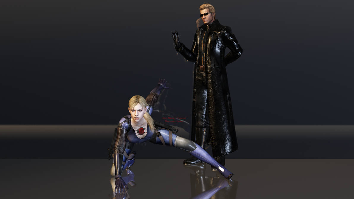Jill Valentine And Albert Wesker Render By Biotengu On Deviantart