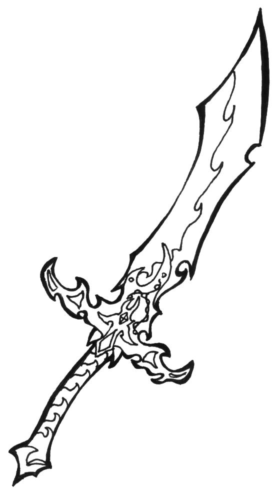 how to draw fire sword