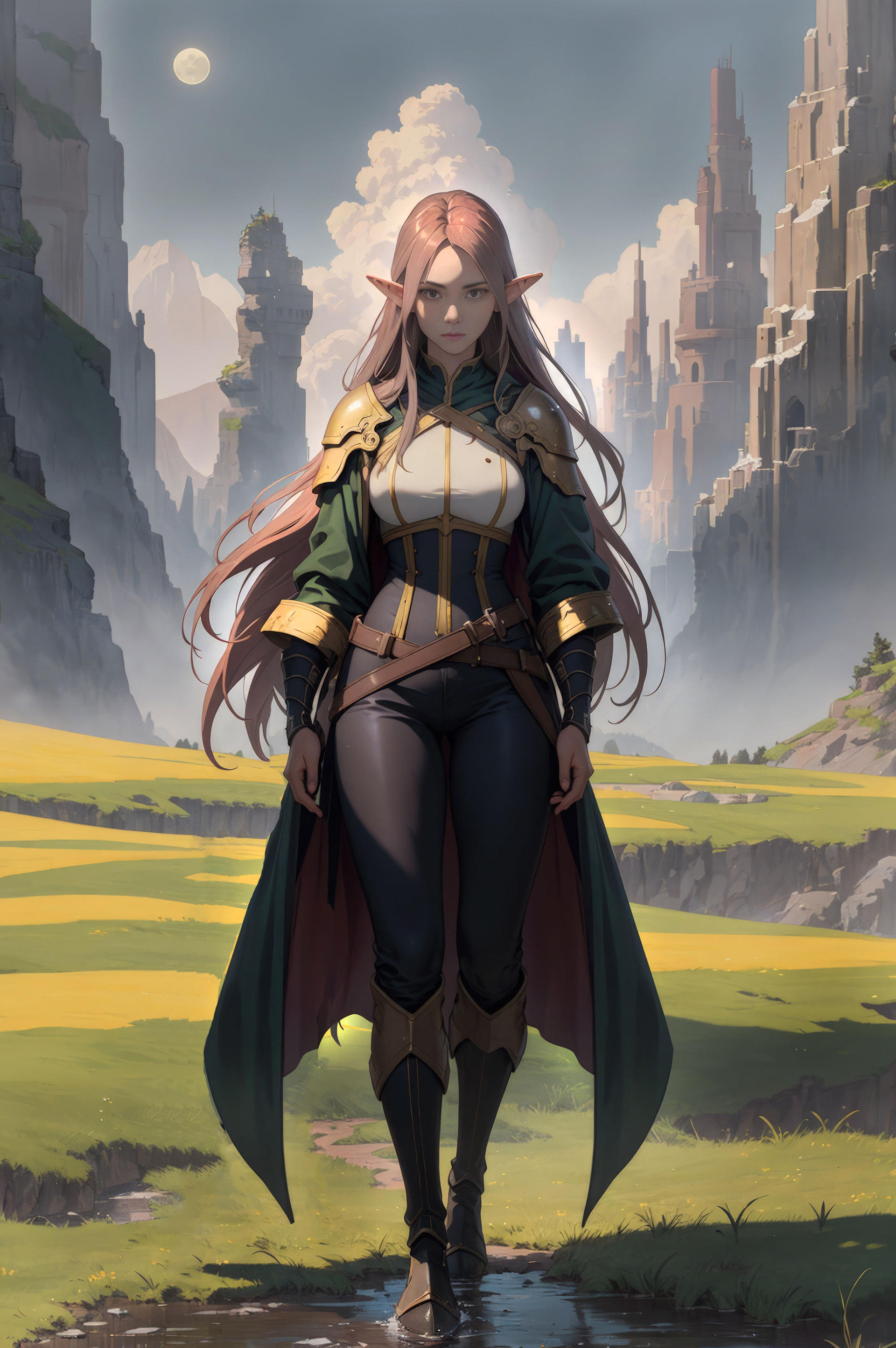 Female Elf Warrior By Danloe On Deviantart