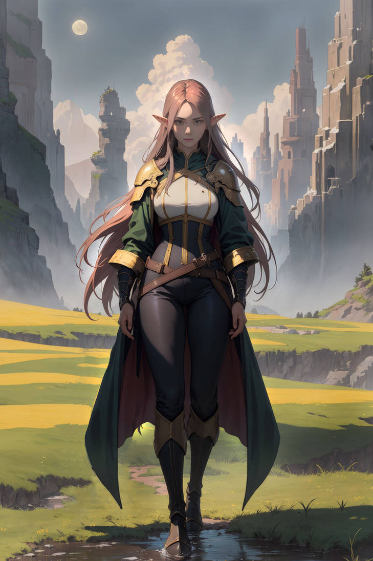 Female Elf Warrior By Danloe On Deviantart