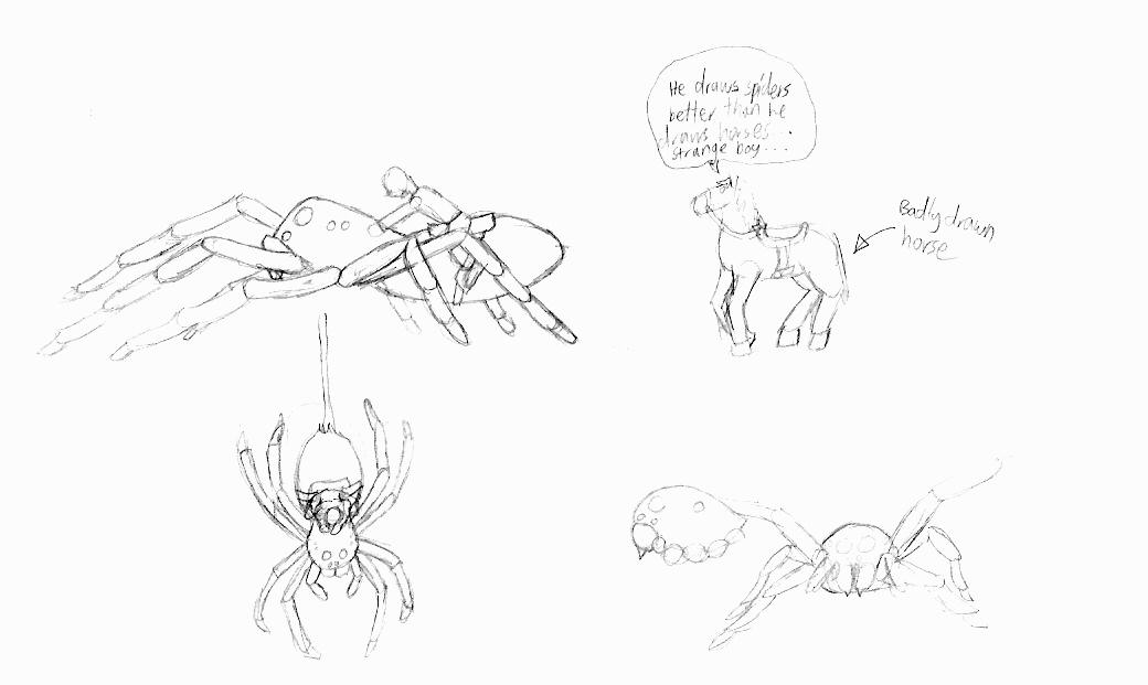 Spider Sketch 2 by DrManticore on DeviantArt