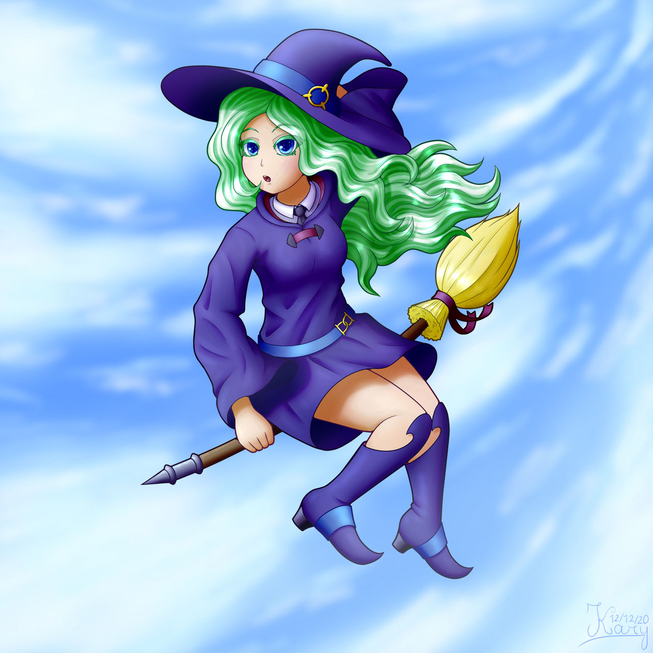 Diana On Broom By Karydza On Deviantart