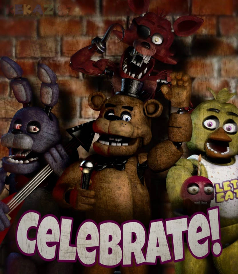 Fnaf Celebrate Poster Stylized By Kekaz87 On Deviantart