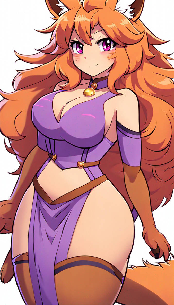 Female Anthro Master Tigressbrown Long Fluffy Hai By Bricebrise On