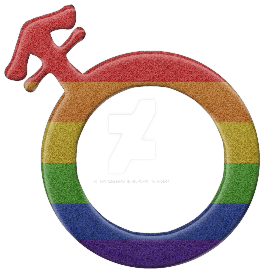 Transgender Pride Symbol In Rainbow Colors By Lovemystarfire On Deviantart