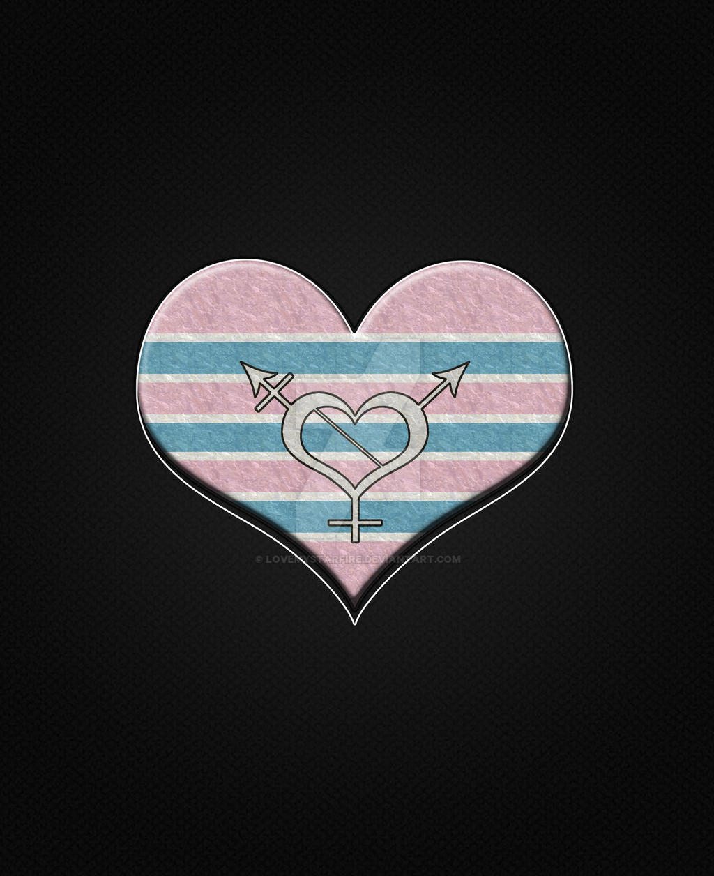 Transsexual Pride Heart By Lovemystarfire On Deviantart