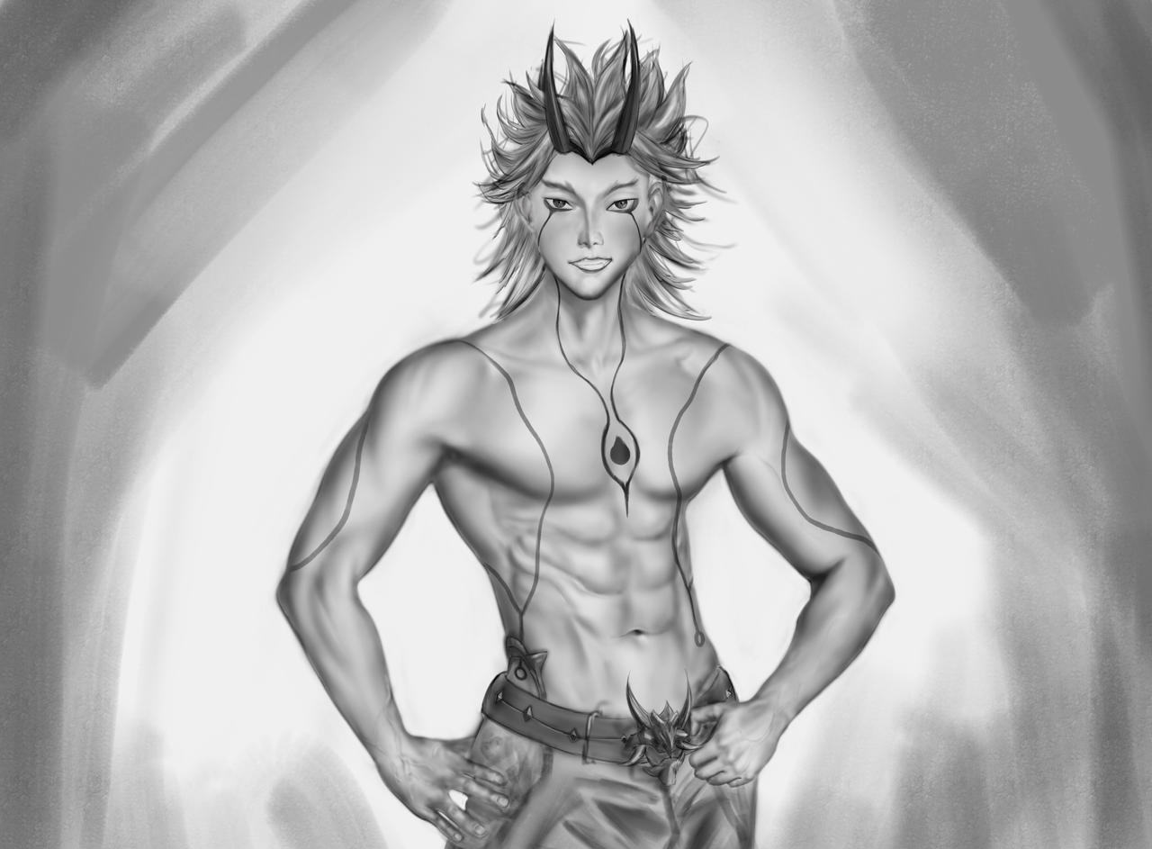 Fanart Arataki Itto By Quciart On Deviantart