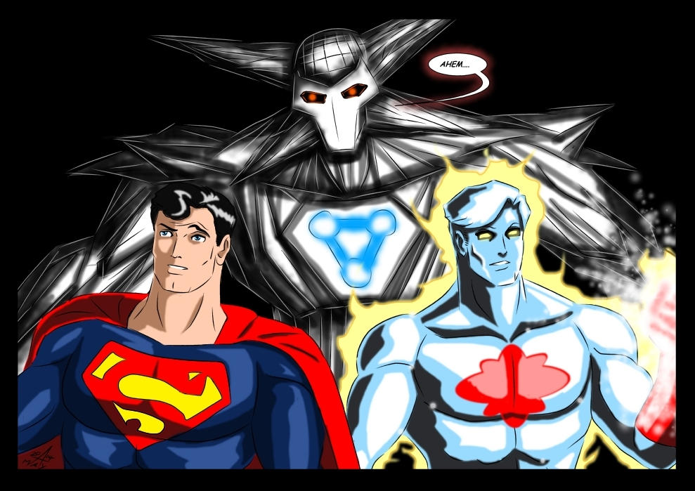 Superman And Captain Atom Men Of Steel By Adamantis On Deviantart