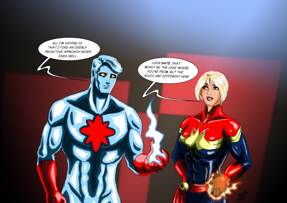 Captain Atom Dc Captain Marvel Marvel By Adamantis On Deviantart