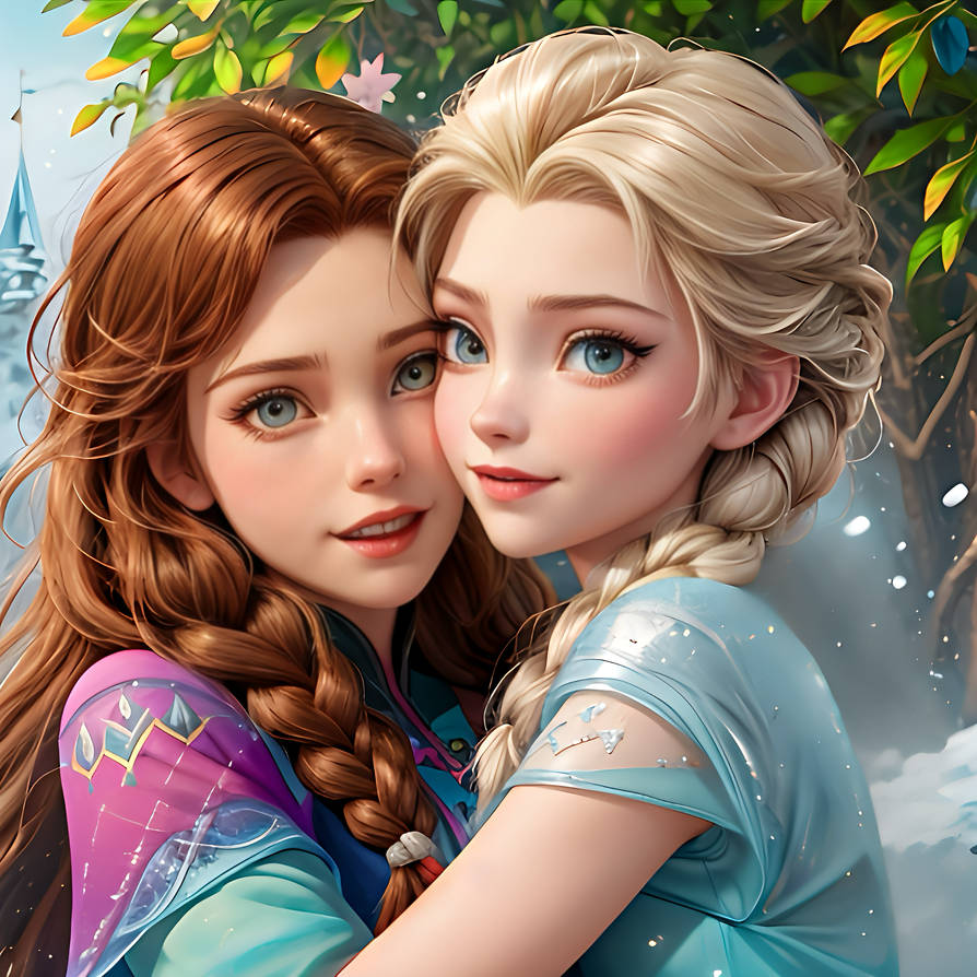 Open Elsa And Anna Kisses Kisses 001 By Sombra11 On Deviantart