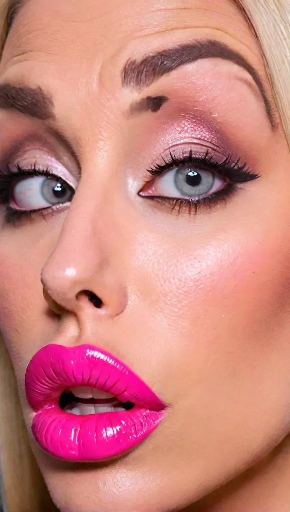 Surprised Woman With Giant Pursed Lips Giant Lips By Gunnyohone On Deviantart