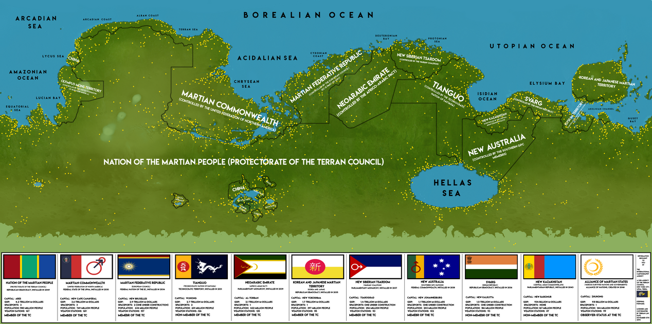 Political Map of the Planet Mars in 2093 by Concleror on DeviantArt Political Map of the Planet Mars in 2093 by Concleror on DeviantArt