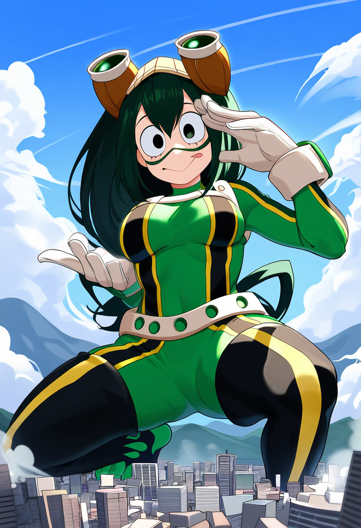 Giantess Tsuyu Asui Mha 2 By Sbr10 On Deviantart